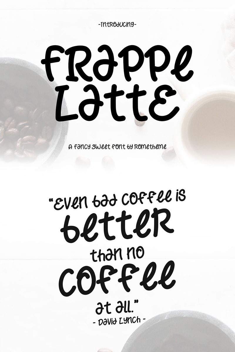 Frappe Latte Font #82321