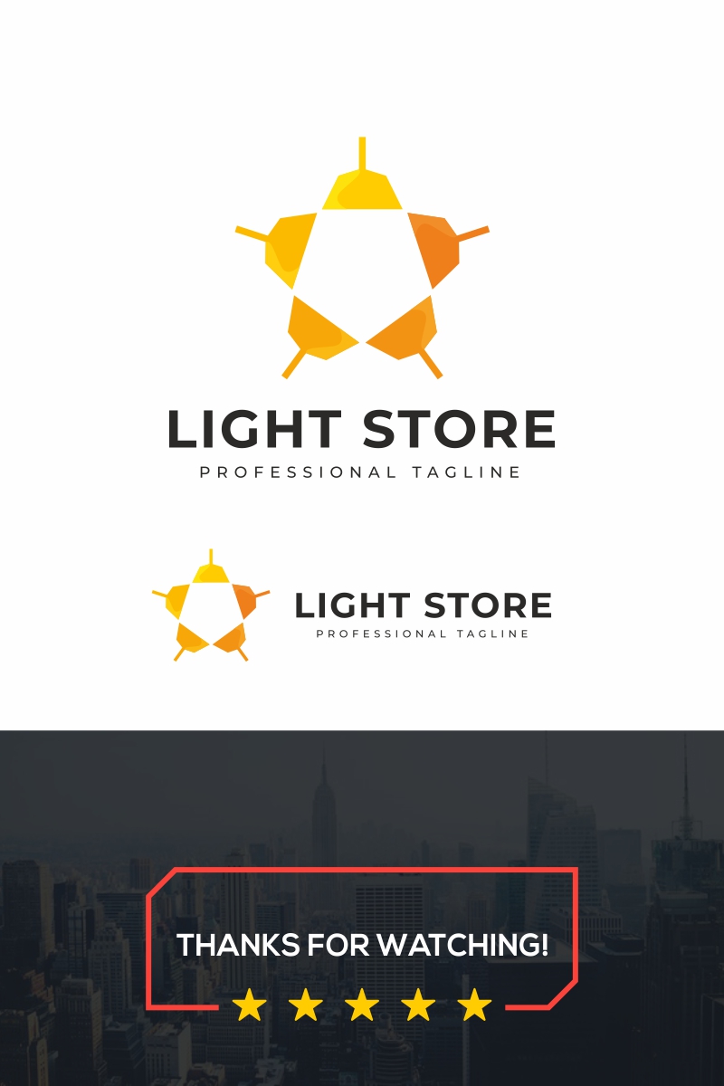 Light Store Logo Template #82469