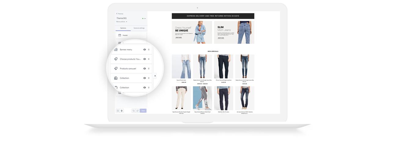 Salley - Jeans Store Clean Shopify Theme #82575