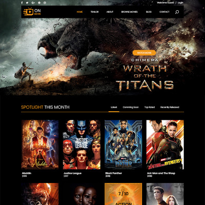 Movie Templates, Movie Site Templates