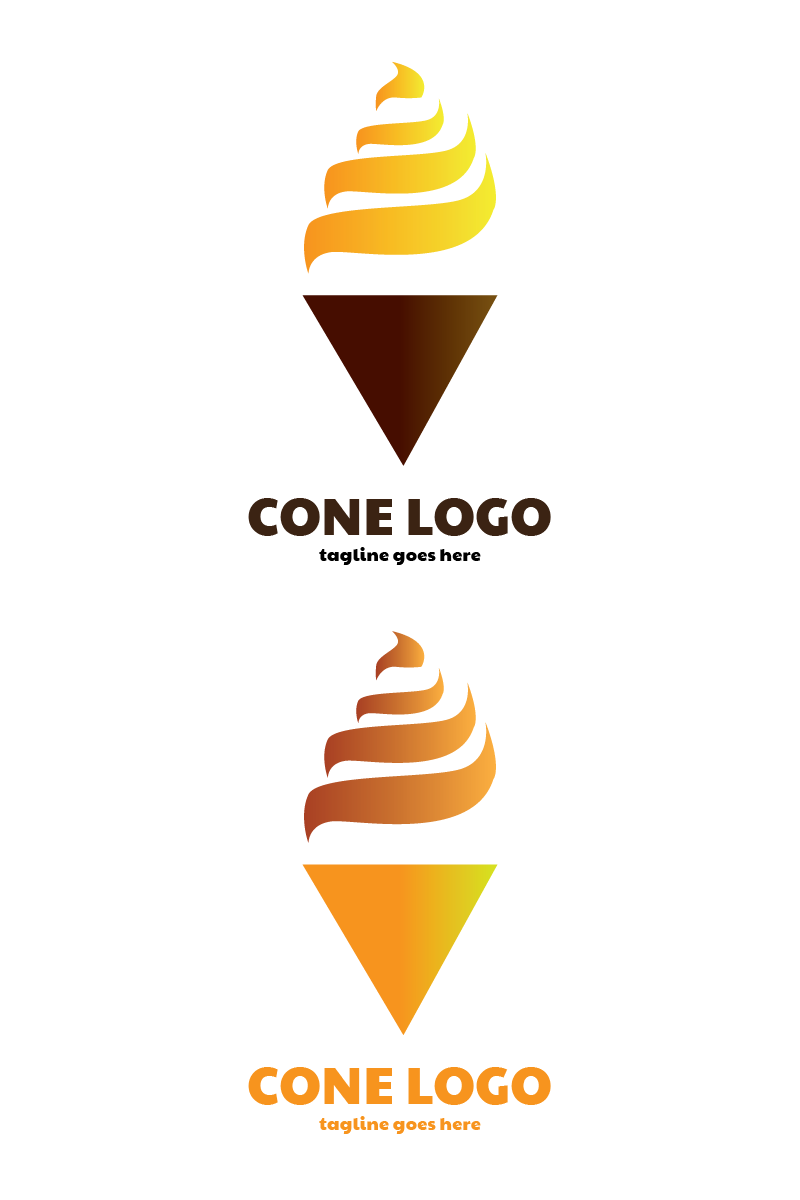 Download Cone Logo Template - Шаблон логотипа на тему графика