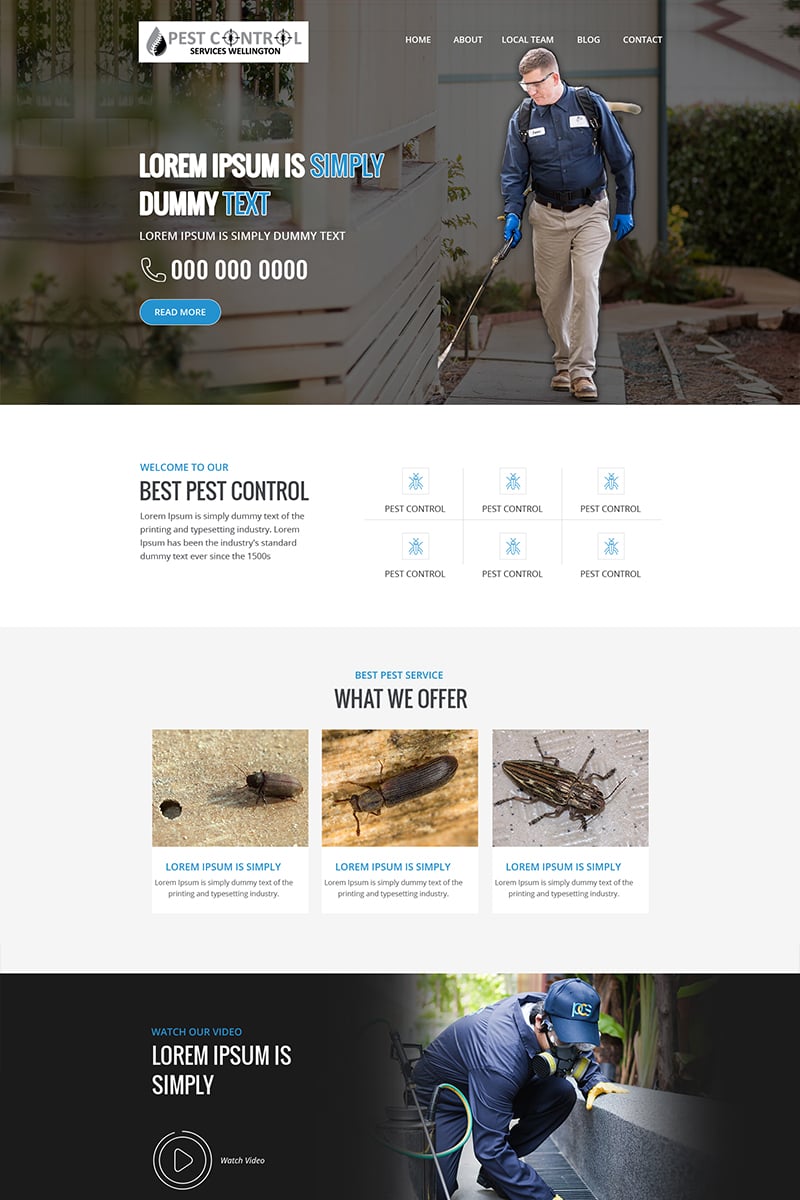 Pest Control Templates | TemplateMonster