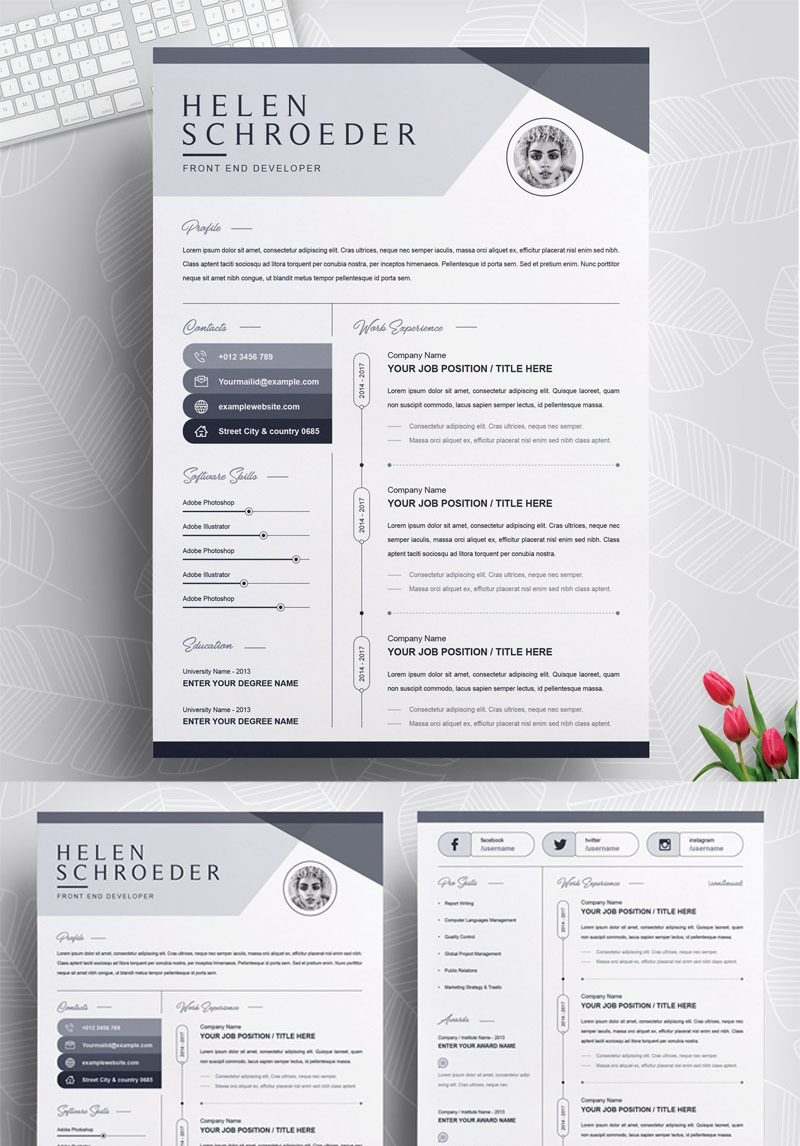 Helen Resume Template #84364