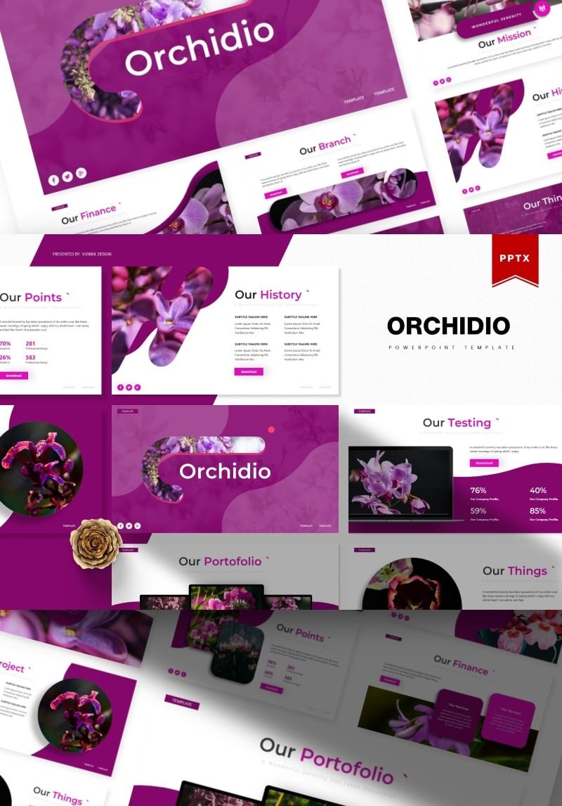 Orchidio | PowerPoint Template #84352