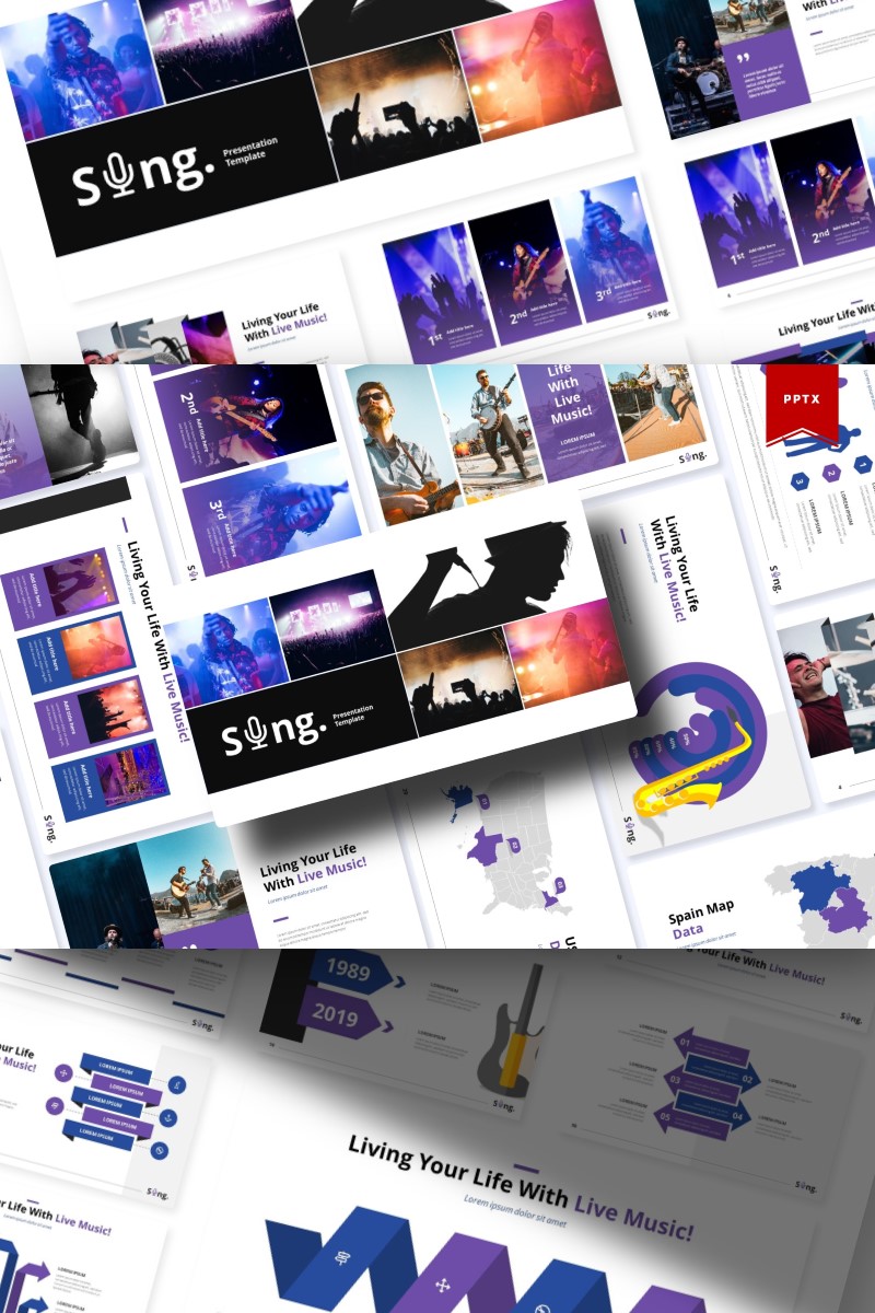 Sing | PowerPoint Template #84856