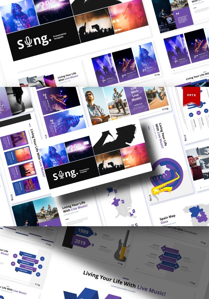 Sing | PowerPoint Template #84856