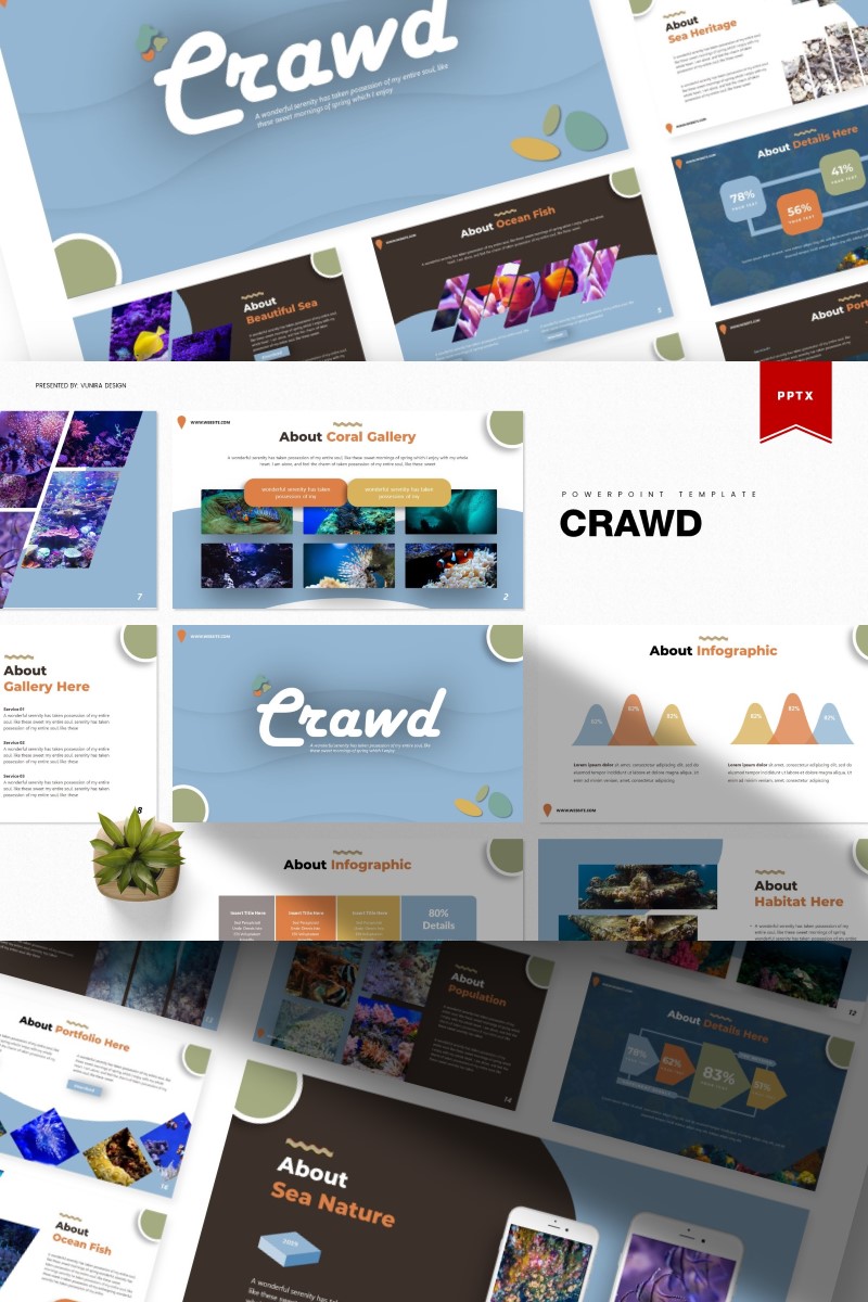 Crawd | PowerPoint Template #85675