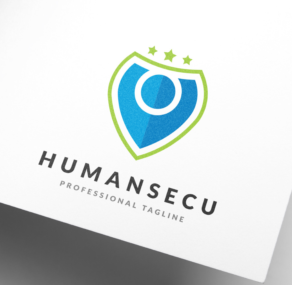 Human Shield - Security Logo Template #85774