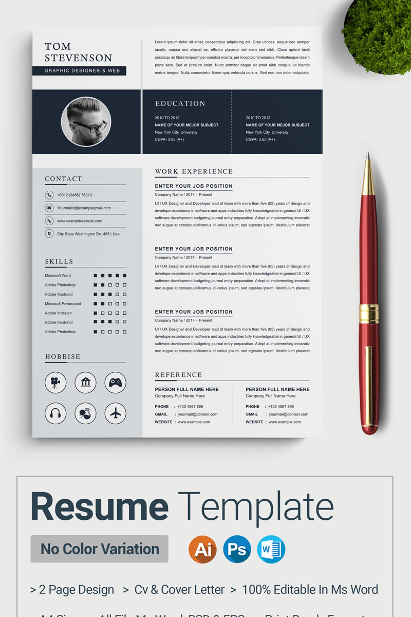Tom Stevenson Resume Template #85839