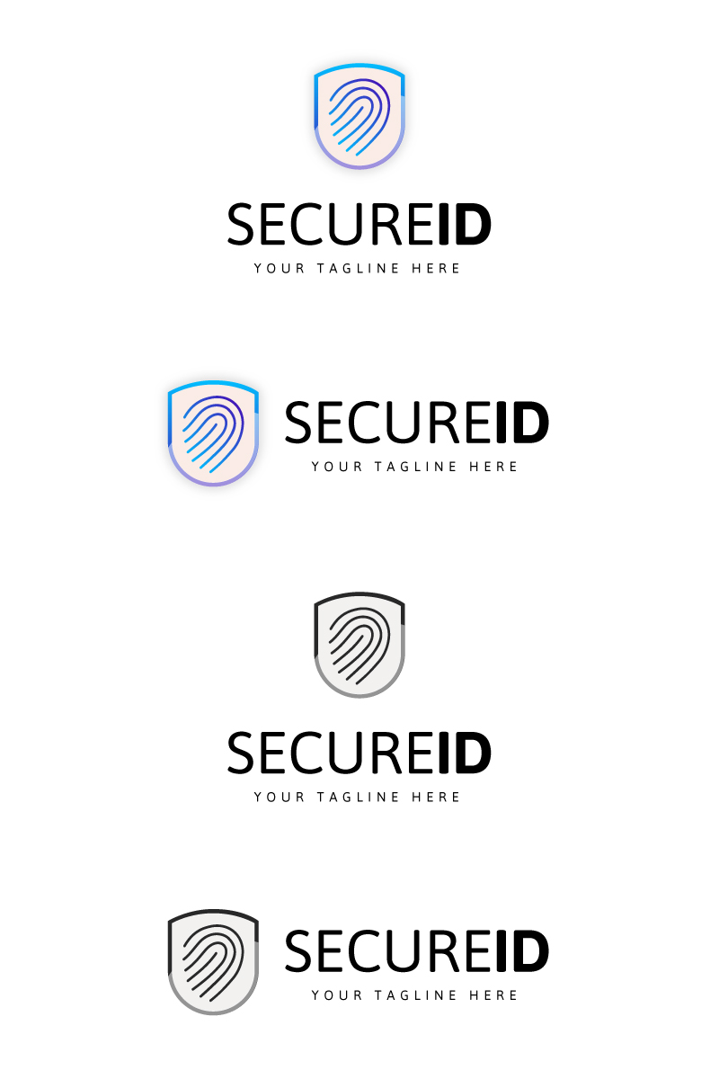 Download SecureID Logo Template - Шаблон логотипа на тему графика