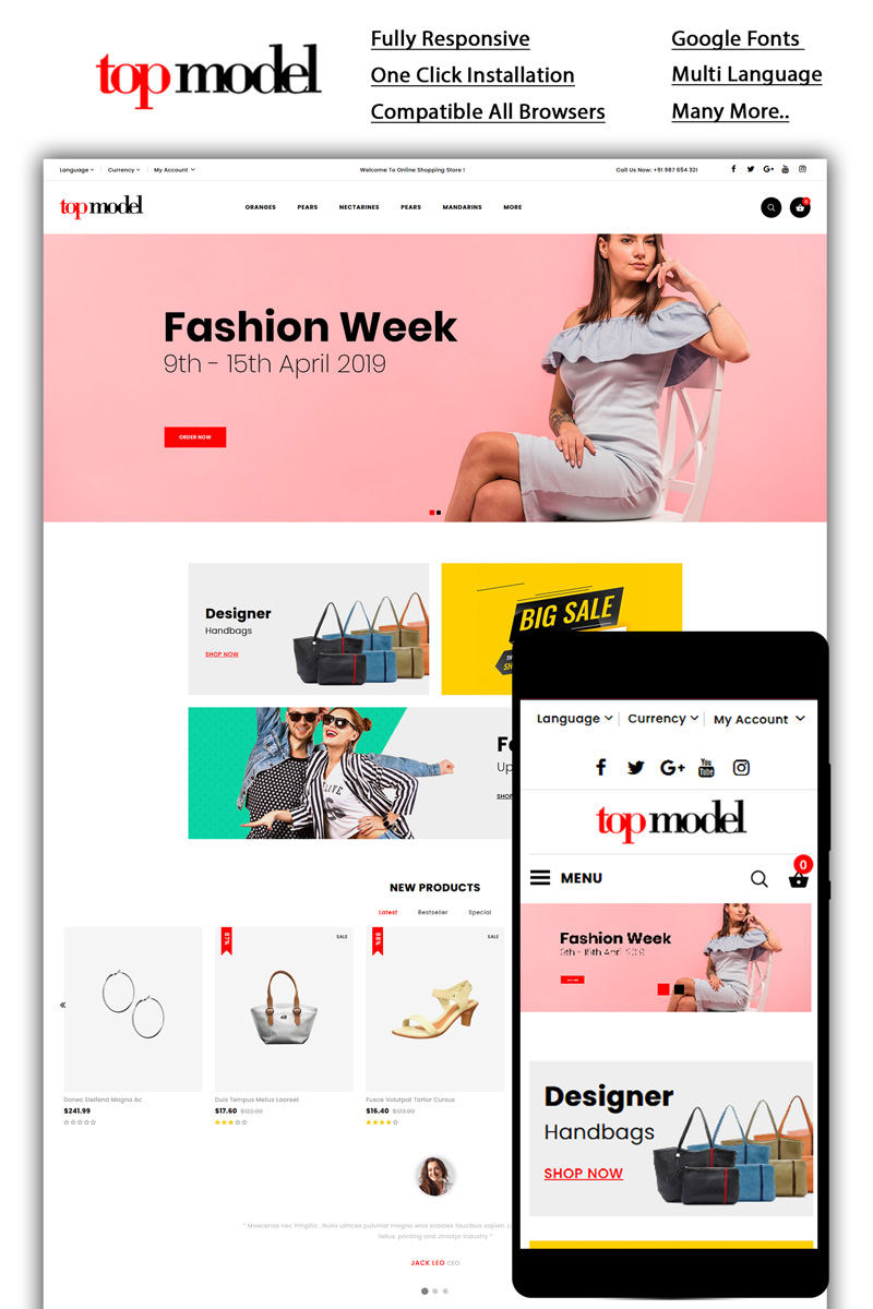 Best Opencart Fashion Templates