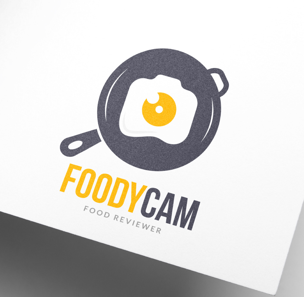 Foody Camera - Food Reviewer Logo Template #86780