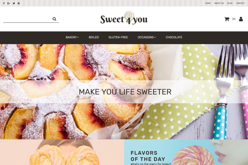 Sweet Shop Website Template for Cake & Candy Stores - MotoCMS