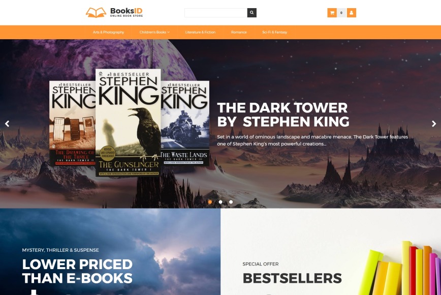 Bookstore Website Design for Online Book Shop - MotoCMS