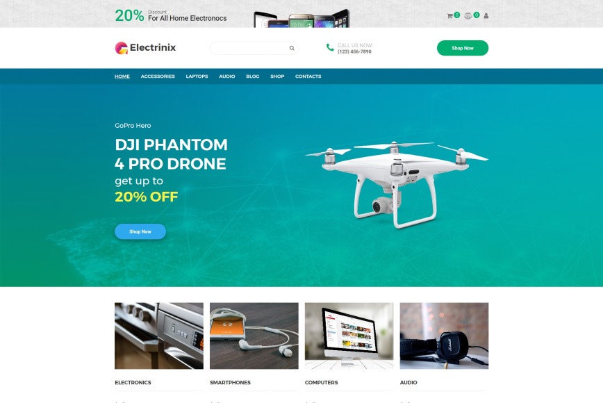Electronics Store Template for Gadgets Shop Website - MotoCMS