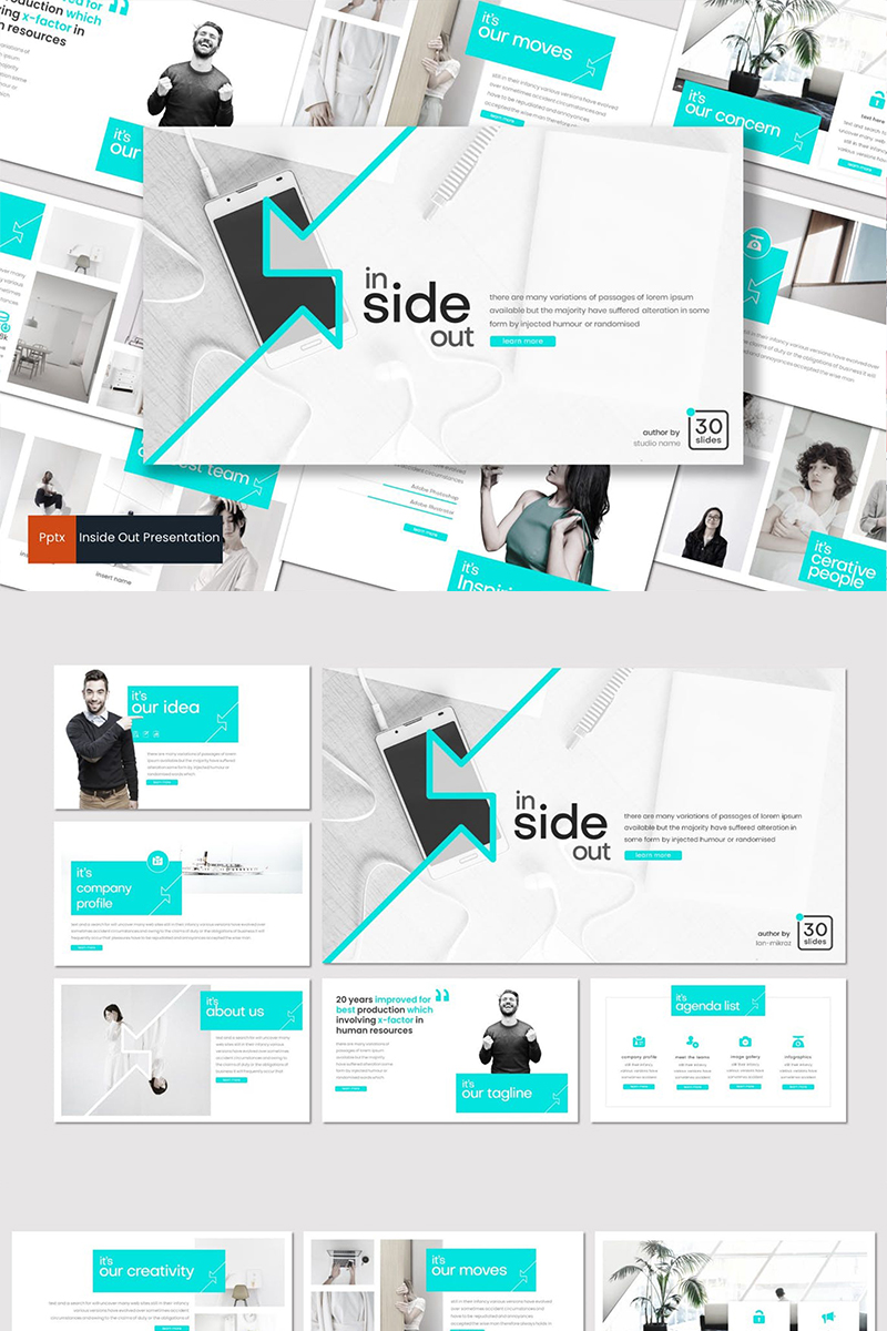 Inside Out PowerPoint Template #87085
