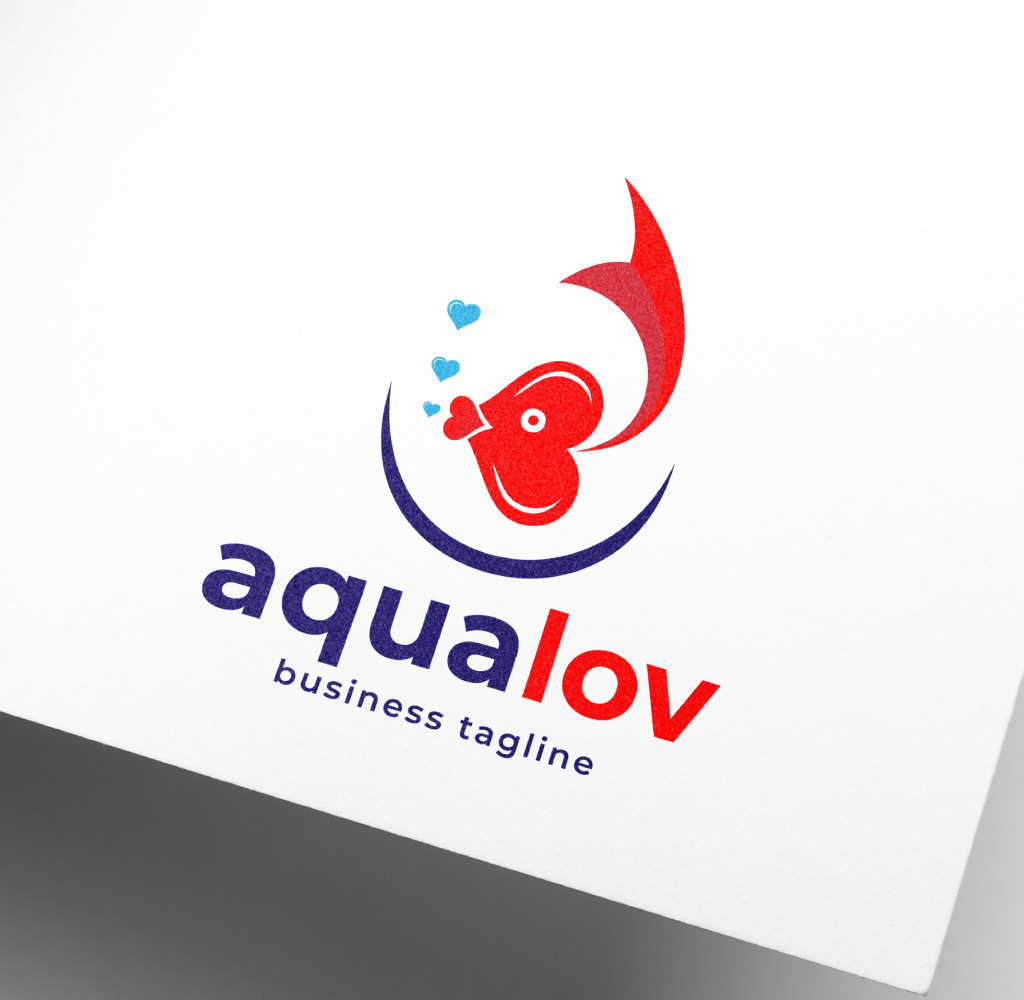 Lovely Fish Aquarium Logo Template #87356