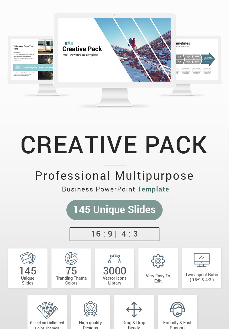 Creative Pack PowerPoint Template #87409