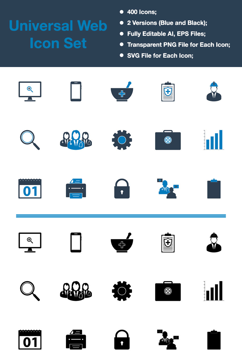 Premium - Universal Web Iconset Template #88347