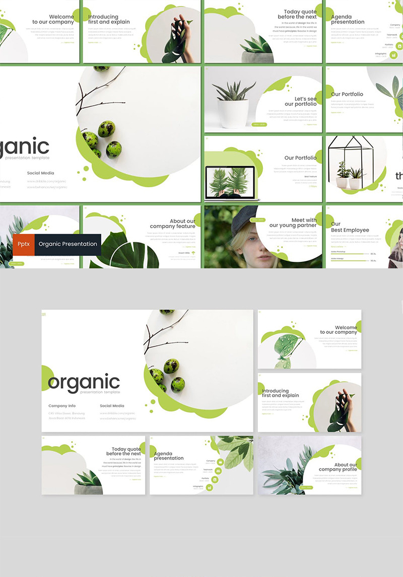 Organic PowerPoint Template #88438