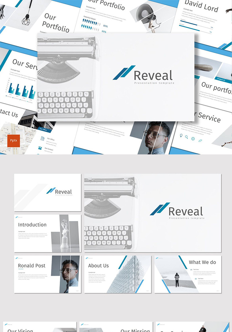 Reveal PowerPoint Template #88436