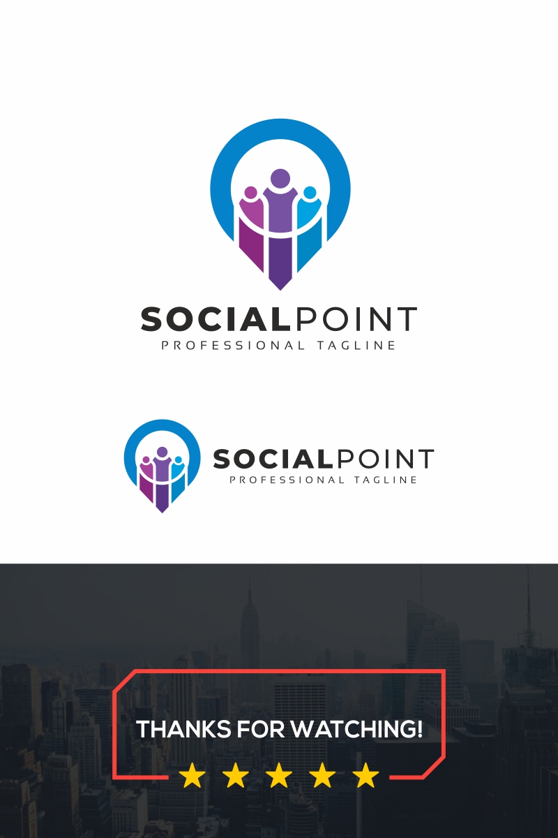 Social Point Logo Template #88737