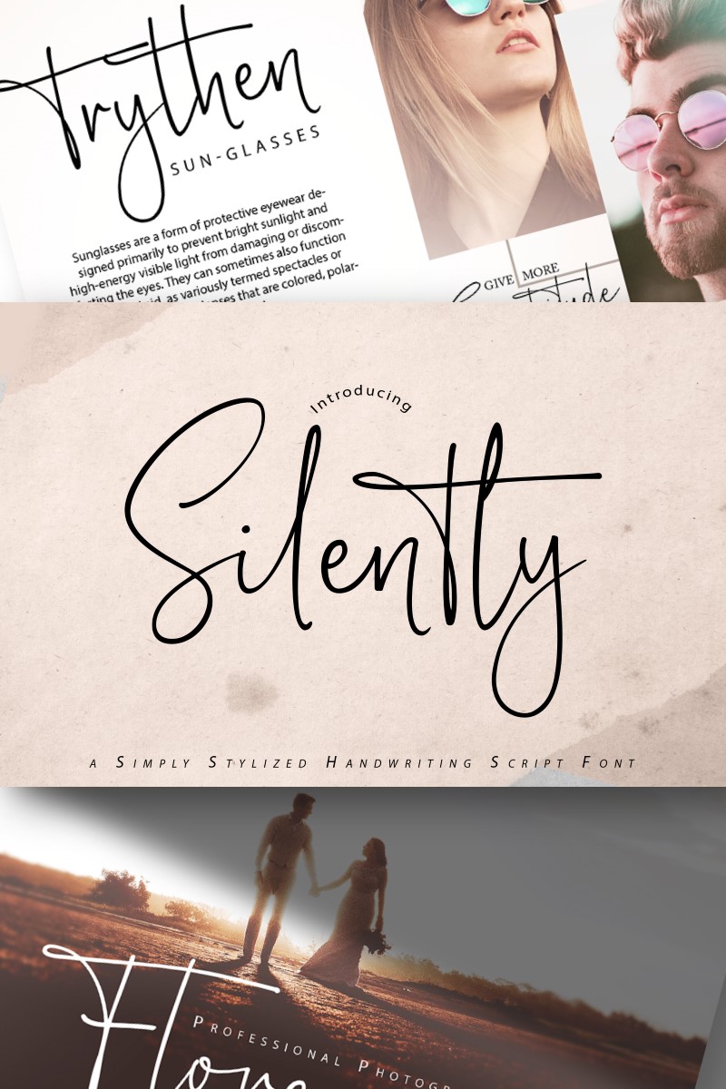 Silently | Handwriting Script Font #89175