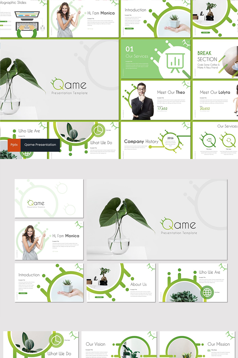 Qame PowerPoint Template #89437