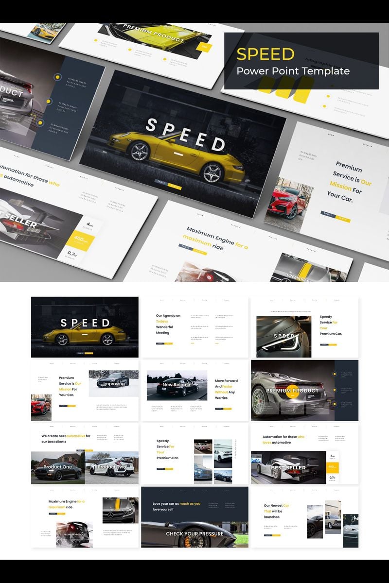 Speed PowerPoint Template #90359