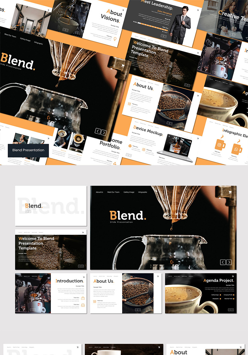 Blend PowerPoint Template #91532