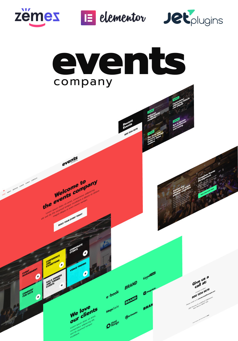 Events company - Innovative Template For Event Management Website ...