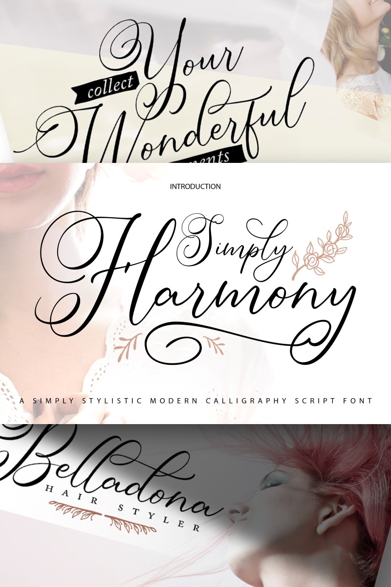 Simply Harmony | A Simply Stylistic Modern Calligraphy Script Font #93413