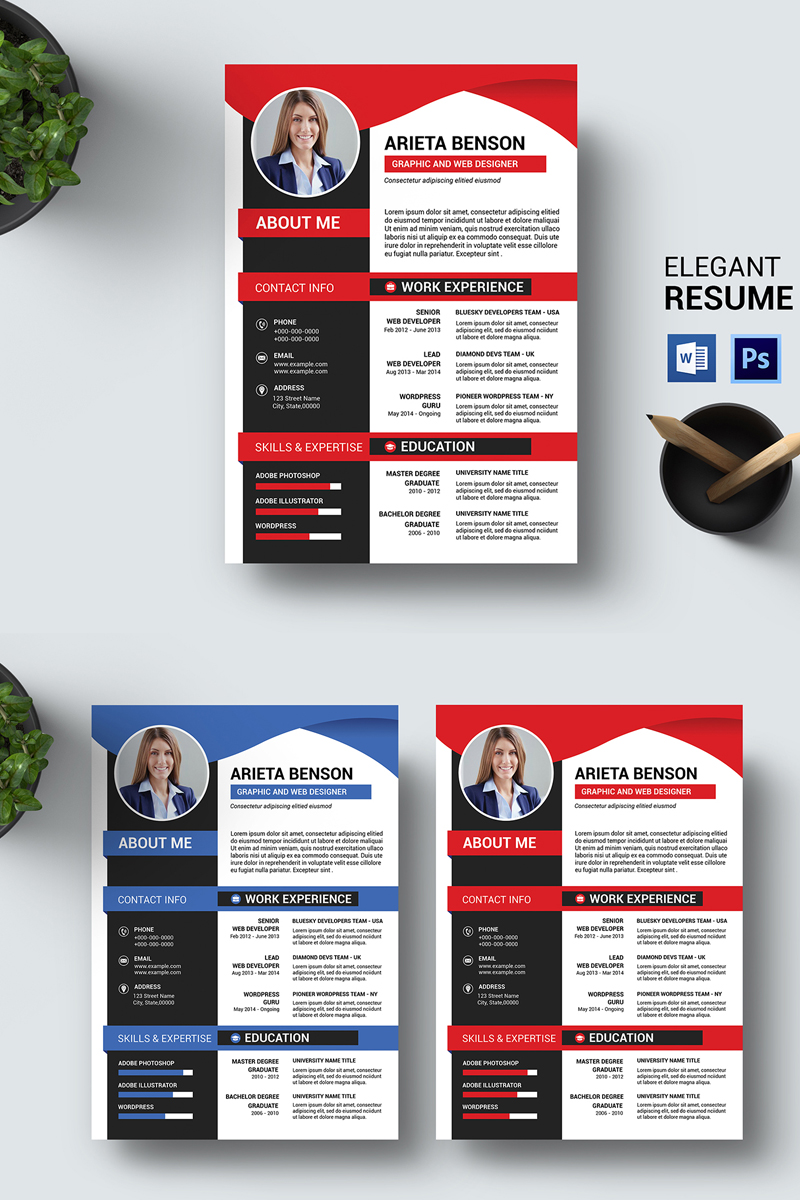 Download Benson Resume Template - Резюме на тему графика