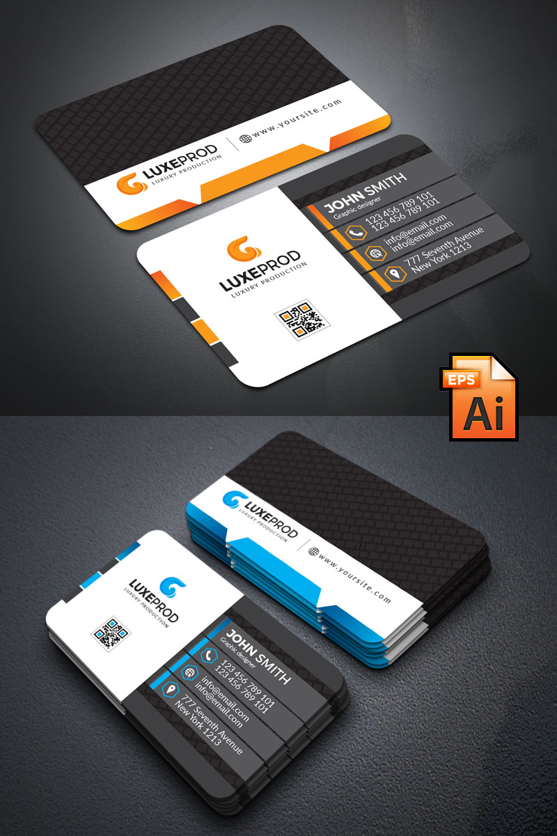 John Smith business card Corporate Identity Template #95684
