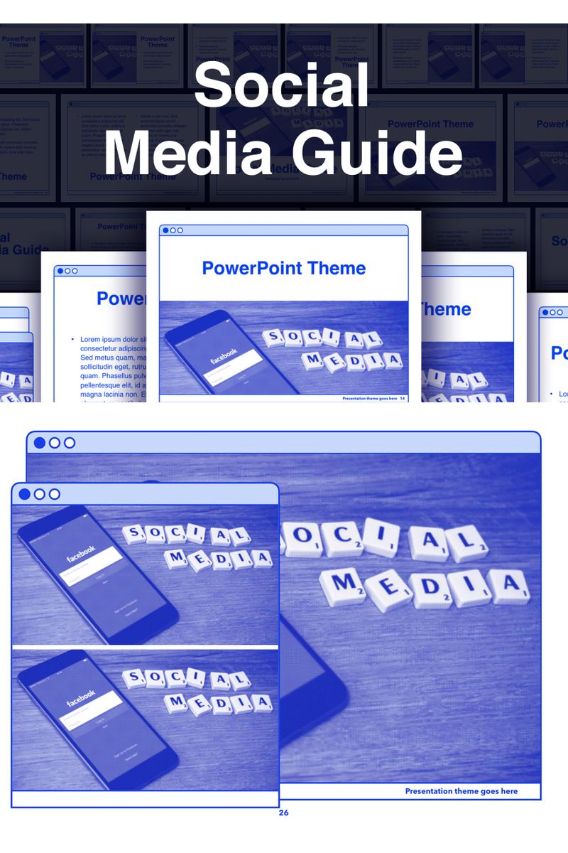 Social Media Guide PowerPoint Template #96702