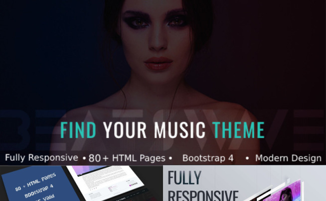 HTML Website Templates for Music Websites 🎹 Monster ONE