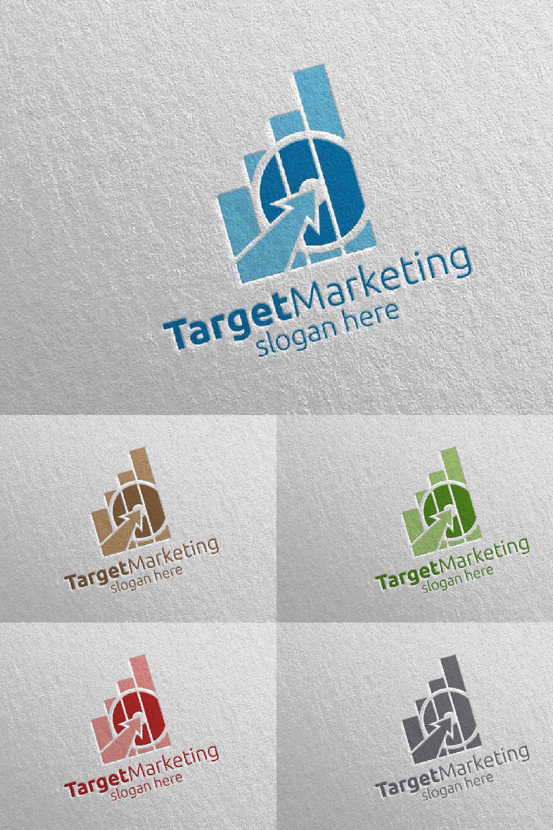 Target Marketing Financial Advisor Design 47 Logo Template #97302