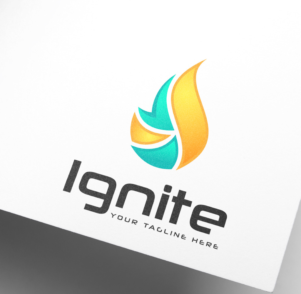 Ignite Flame Flare Oil Gas . Logo Template #98249