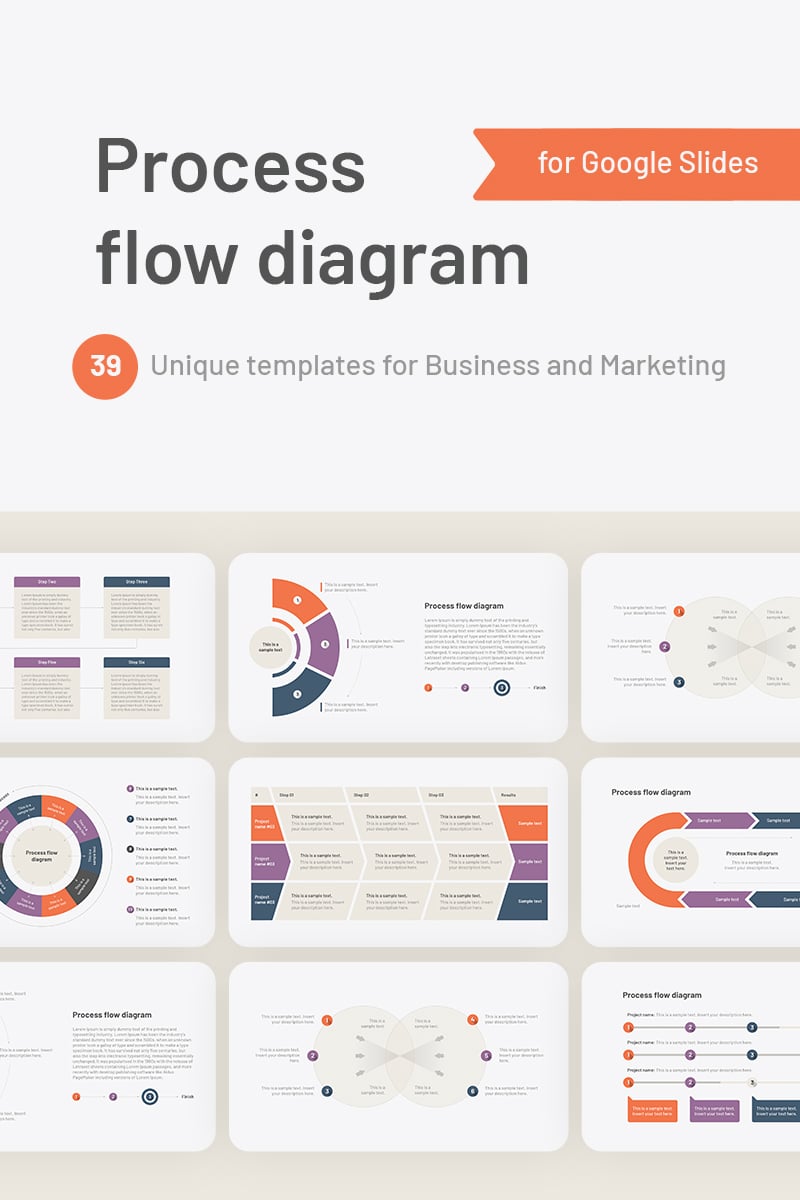 Process Flow Diagram Google Slides #98508