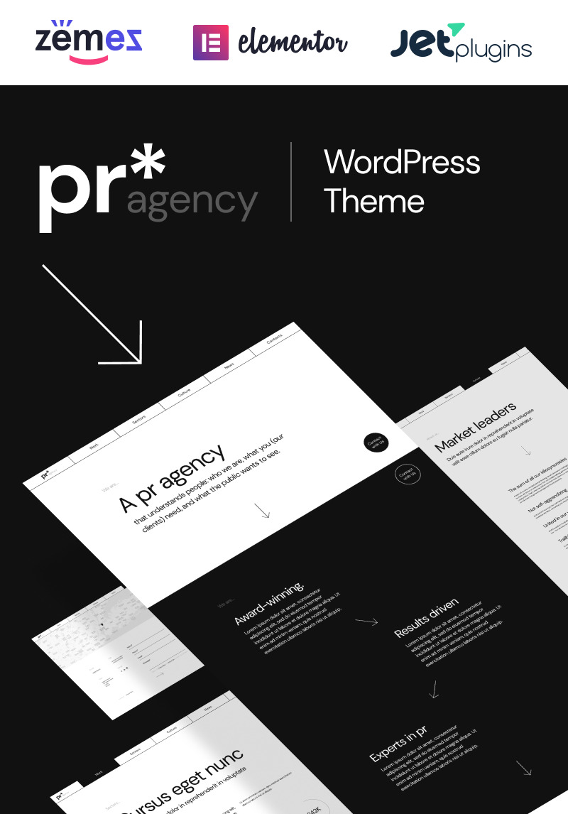 PR Agency - Pr Agency Elementor-based WordPress Theme #98755
