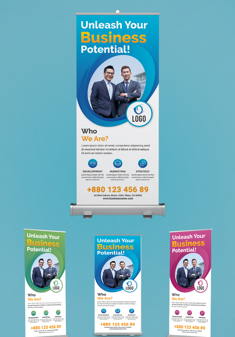 Roll Up Banner Corporate Identity Template #99454