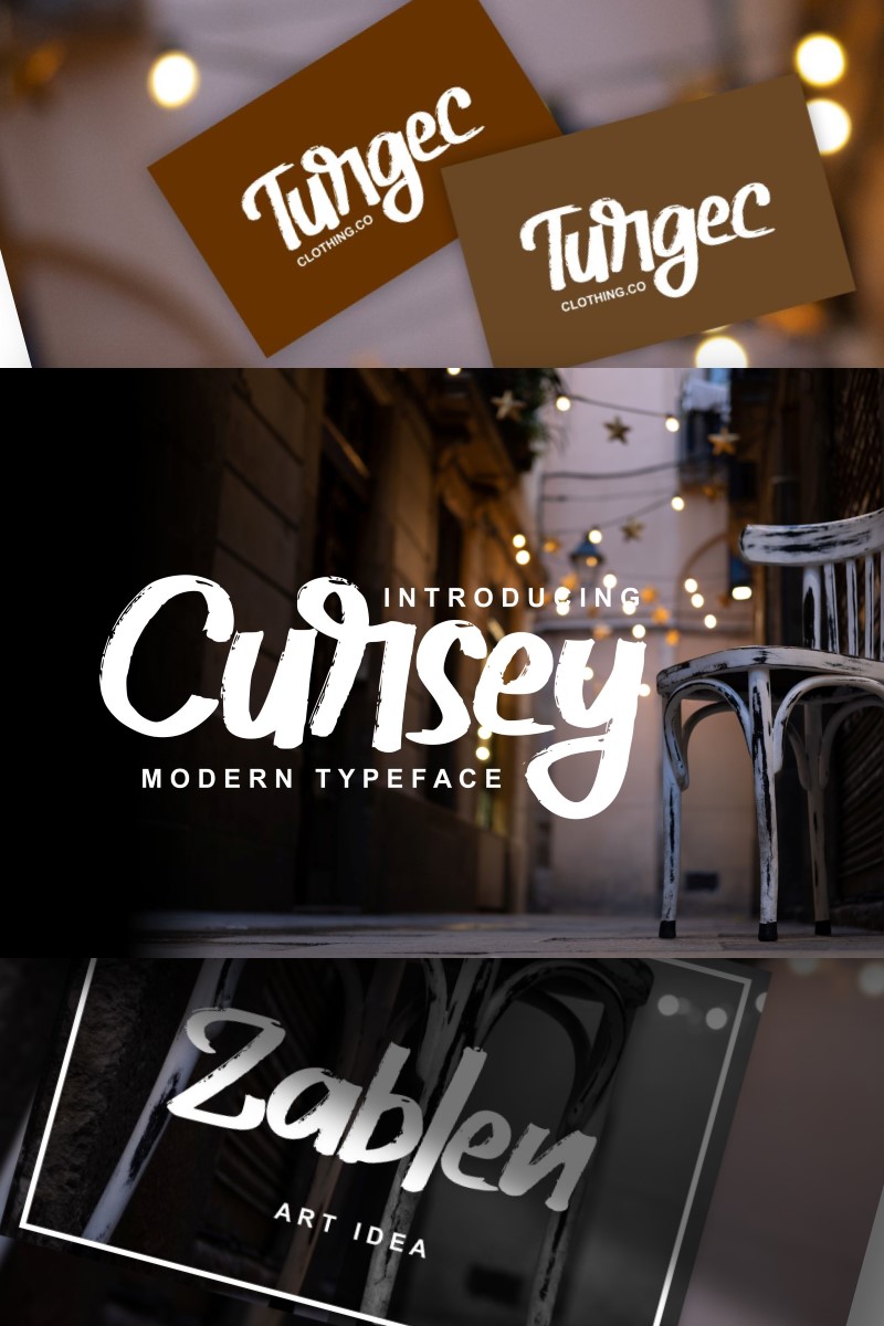 Cursey | Modern Typeface Font #99659