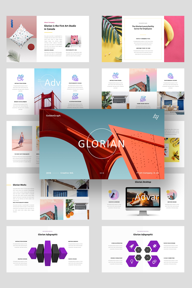 Temi PowerPoint per Siti di Moda e Bellezza | TemplateMonster